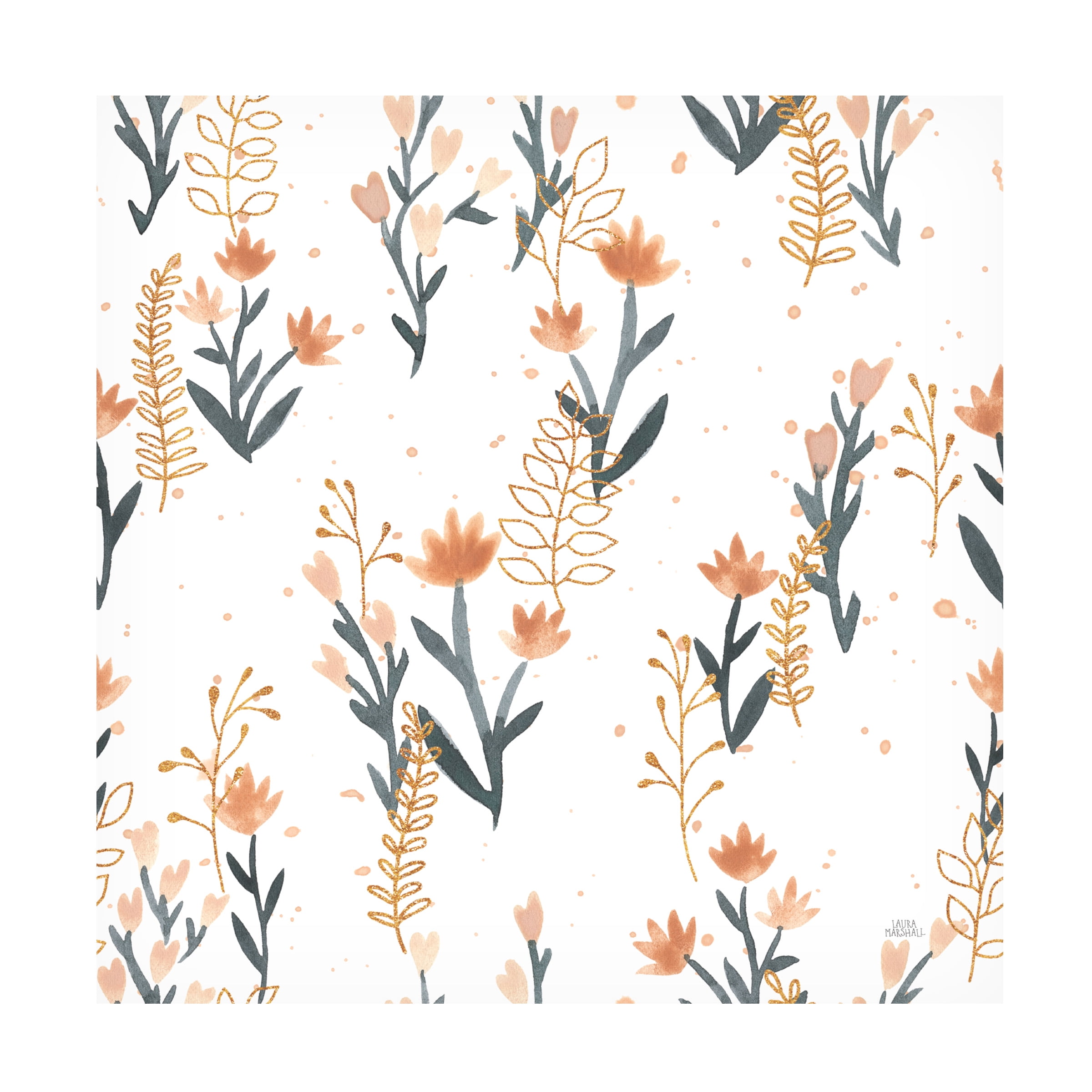 Laura Marshall 'Spring Blooms Pattern IV' Canvas Art - Walmart.com