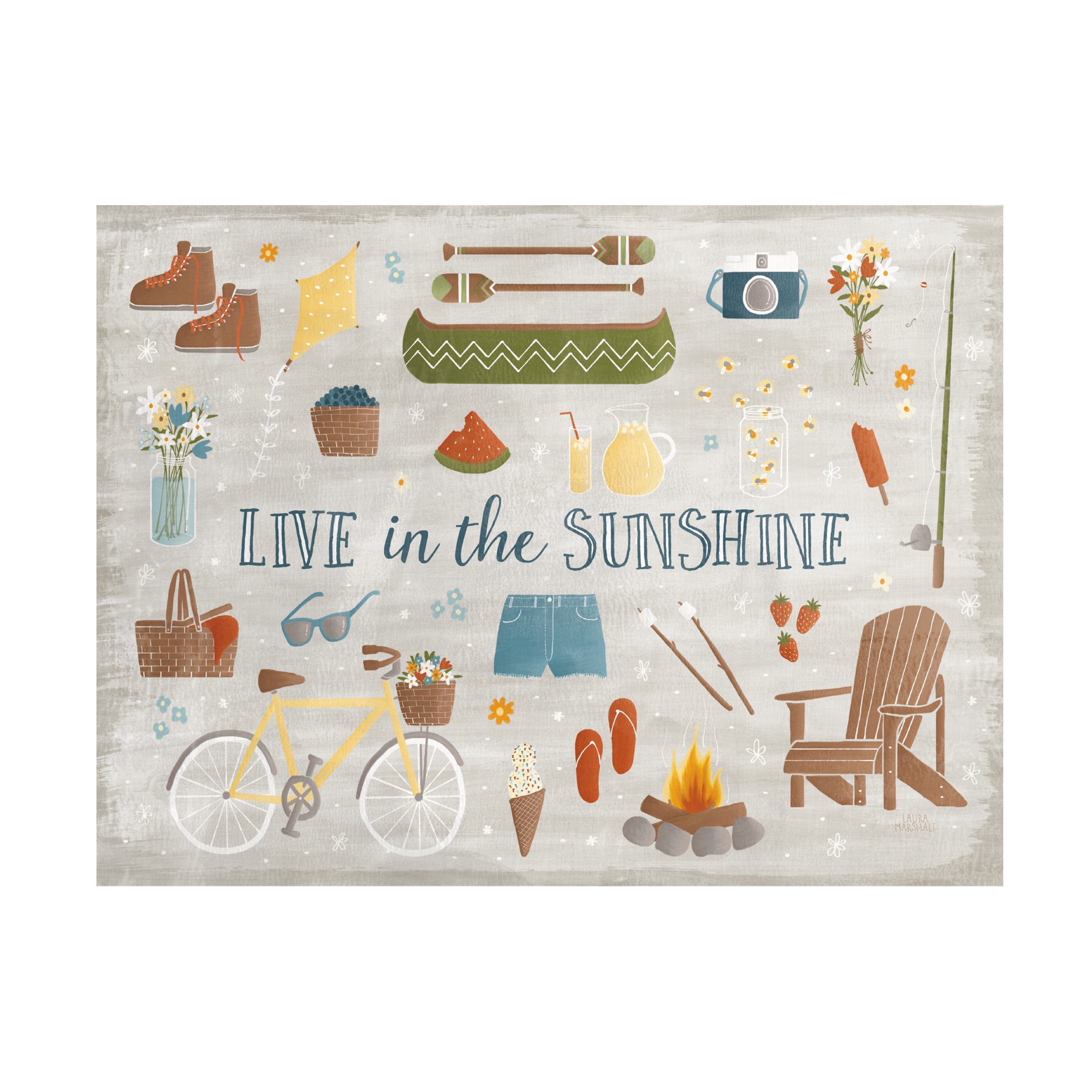 Free Shipping! Trademark Fine Art Laura Marshall Summer Sunshine III ...