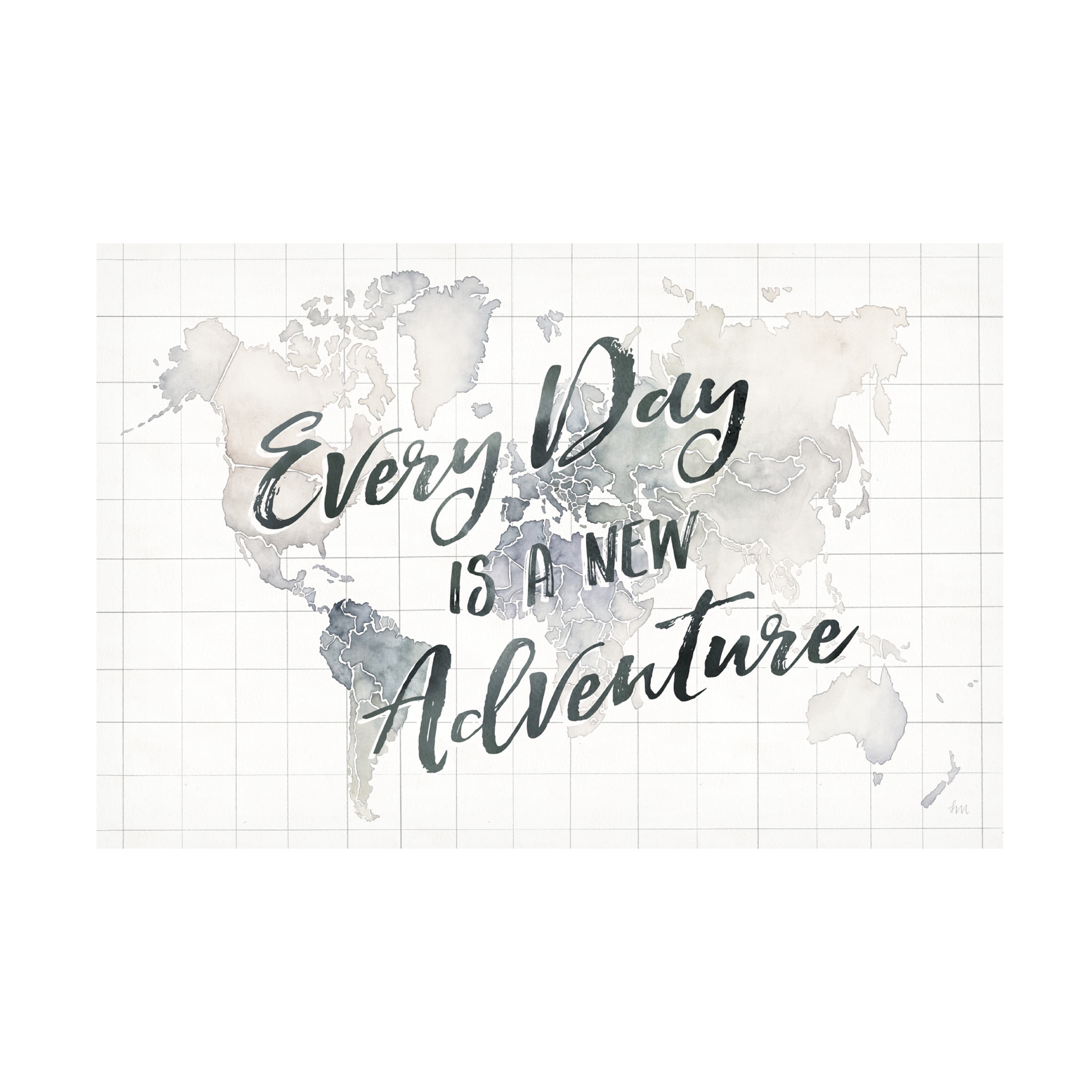 Laura Marshall 'Watercolor Wanderlust World Adventure' Canvas Art ...