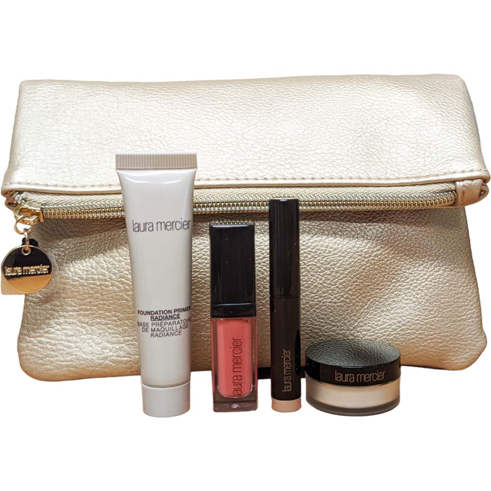 Laura Mercier 4 Piece Make Up Travel Set w/ Cosmetic Bag - Walmart.com