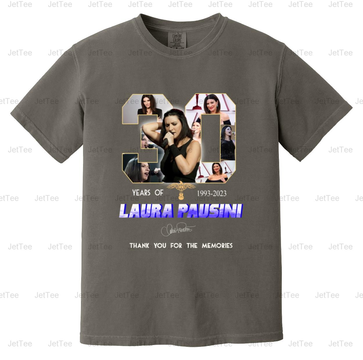 Laura Pausini 30 Years 1993-2023 Italian Pop Music Singer Fan Comfort Color T-Shirt Unisex, up ...