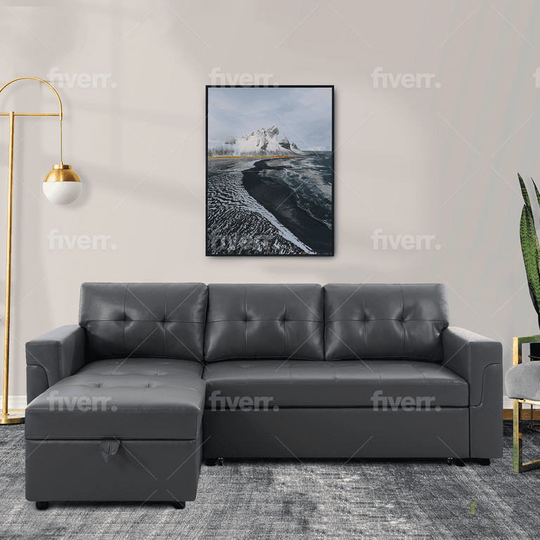 Naomi home laura reversible sleeper sectional sofa store