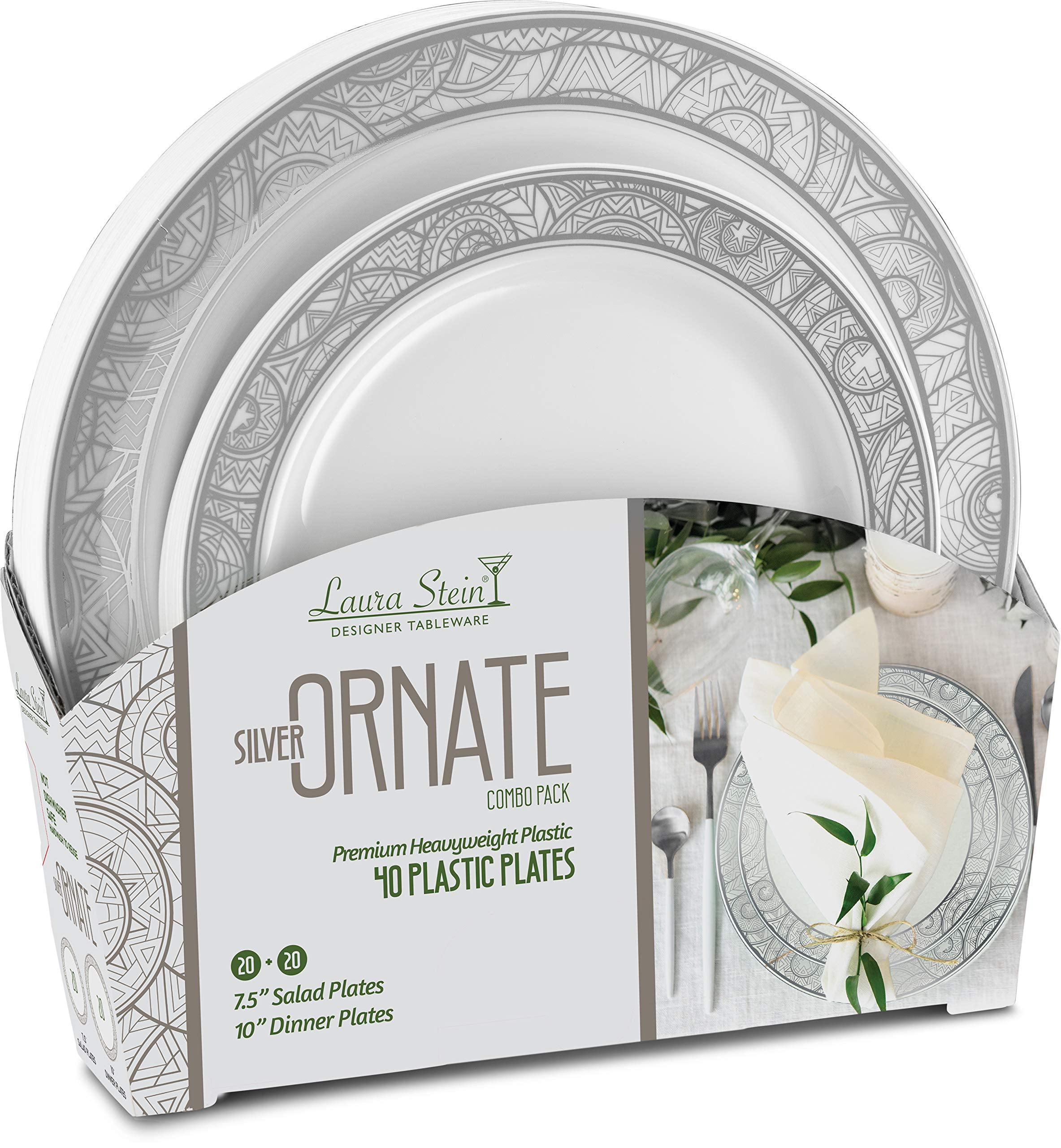 Laura Stein Party Ornate IFF17 series Set of Disposable Dinnerware ...