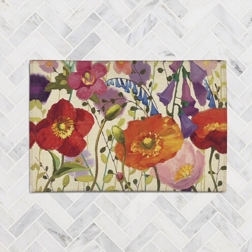 Laural Home Blossoming Printemps Chenille Accent Rug 2' x 3' 2' x 3 ...