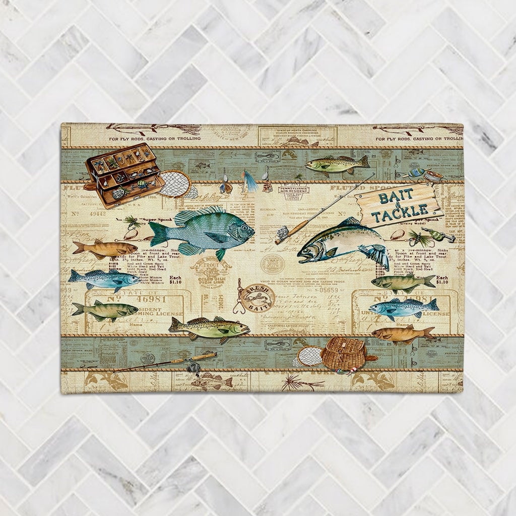 Laural Home Catch Of The Day Chenille Accent Rug 3' x 5' - Walmart.com