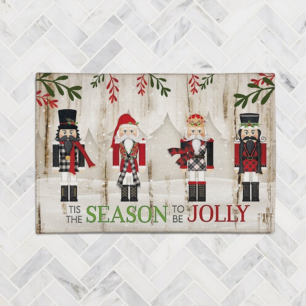 Laural Home Nutcracker Christmas Chenille Accent Rug 3' x 5' - Walmart.com