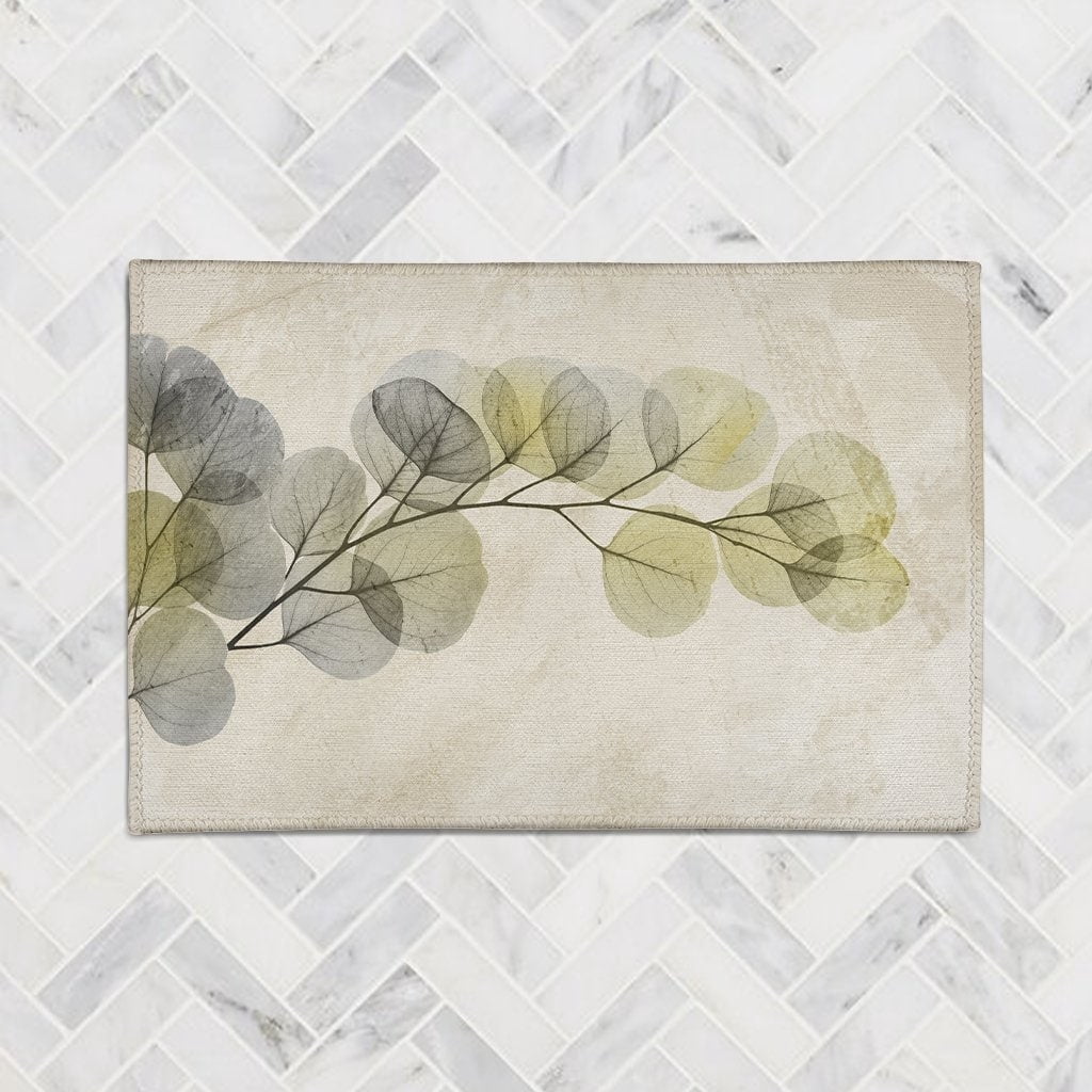 Laural Home Smoky XRay of Eucalyptus Chenille Accent Rug 5' x 7' 5' x 8 ...