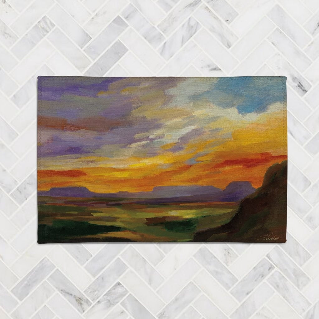 Laural Home Sonoran Desert Sunset Chenille Accent Rug 4' x 6' - Walmart.com