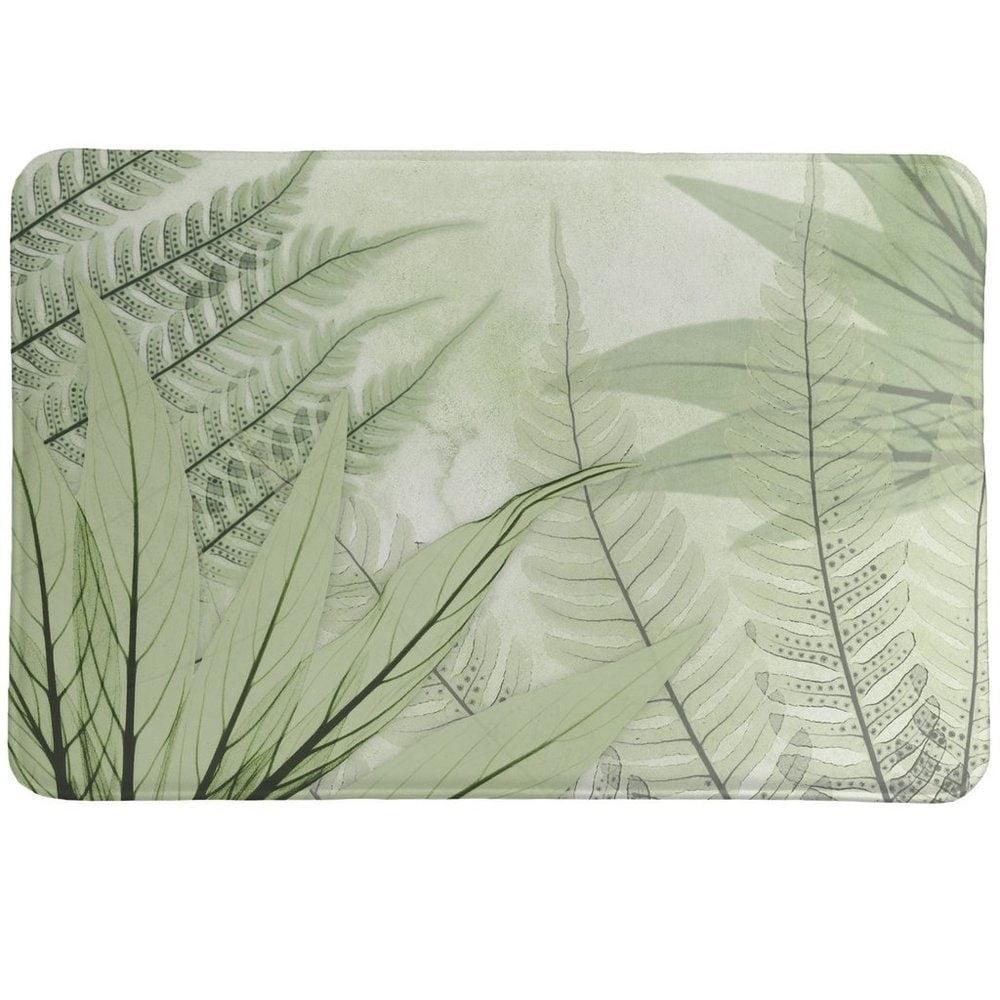 Laural Home Tropical X-Ray Ferns Memory Foam Rug - Walmart.com