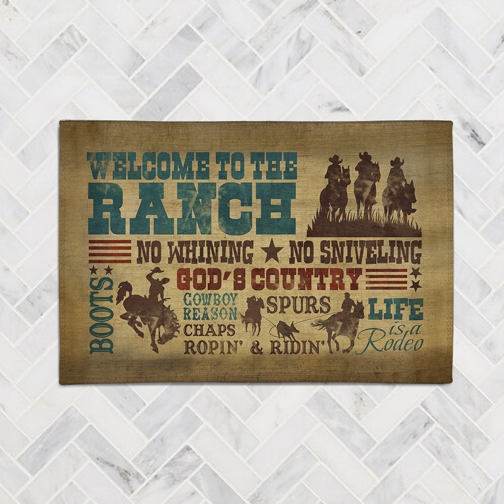 Laural Home Welcome to the Ranch Chenille Accent Rug 2' x 3' 2' x 3 ...