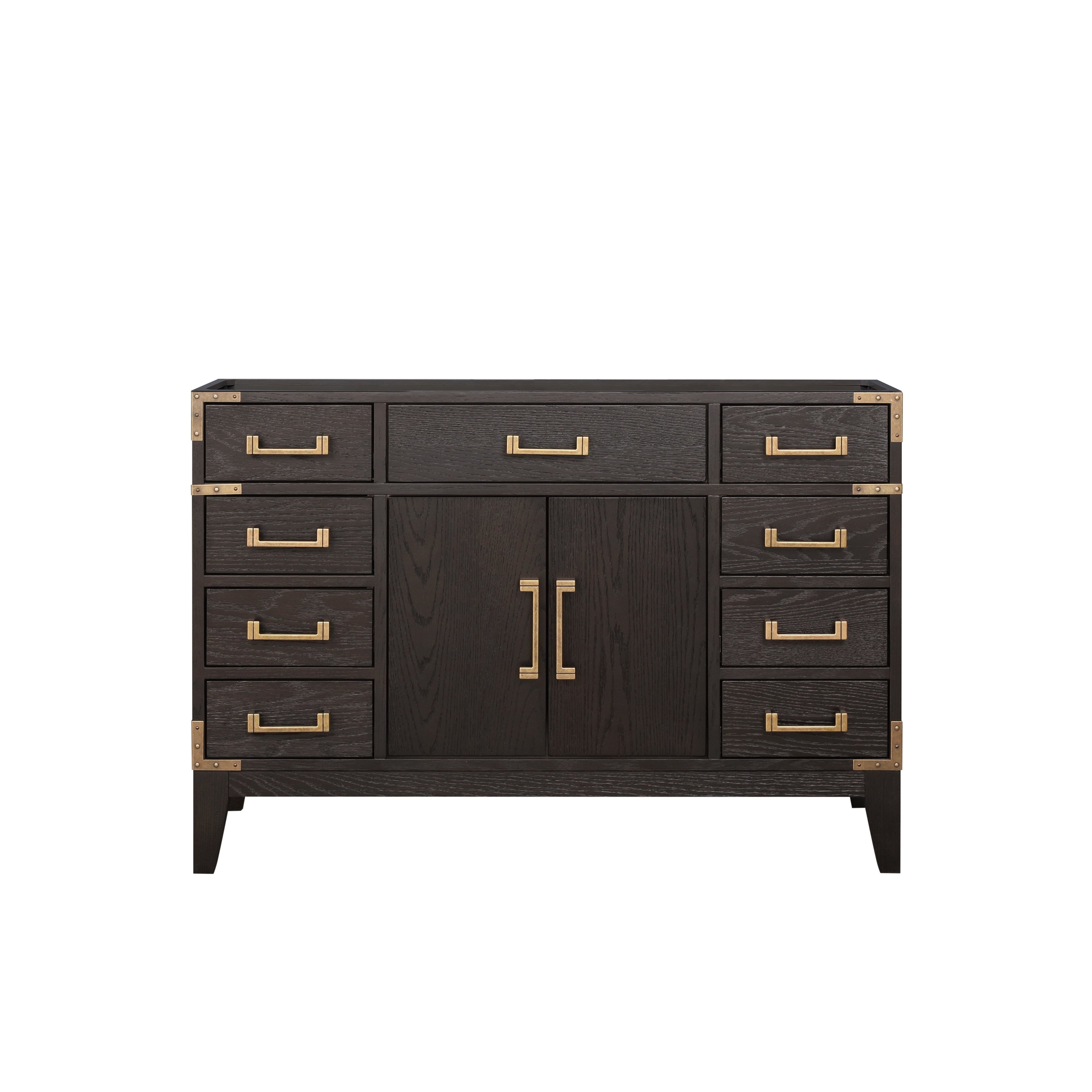 Laurel 48 in W x 22 in D Brown Oak Single Bath Vanity - Walmart.com