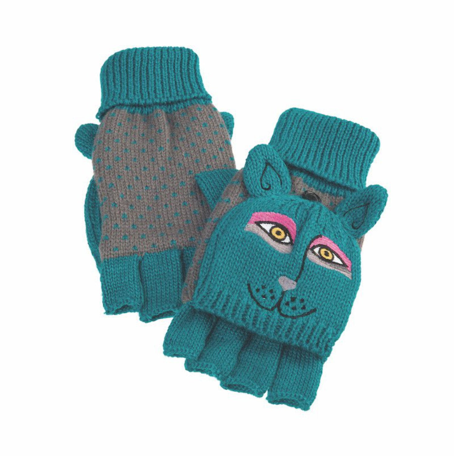 Dog Flip Mittens - Teal - Walmart.com