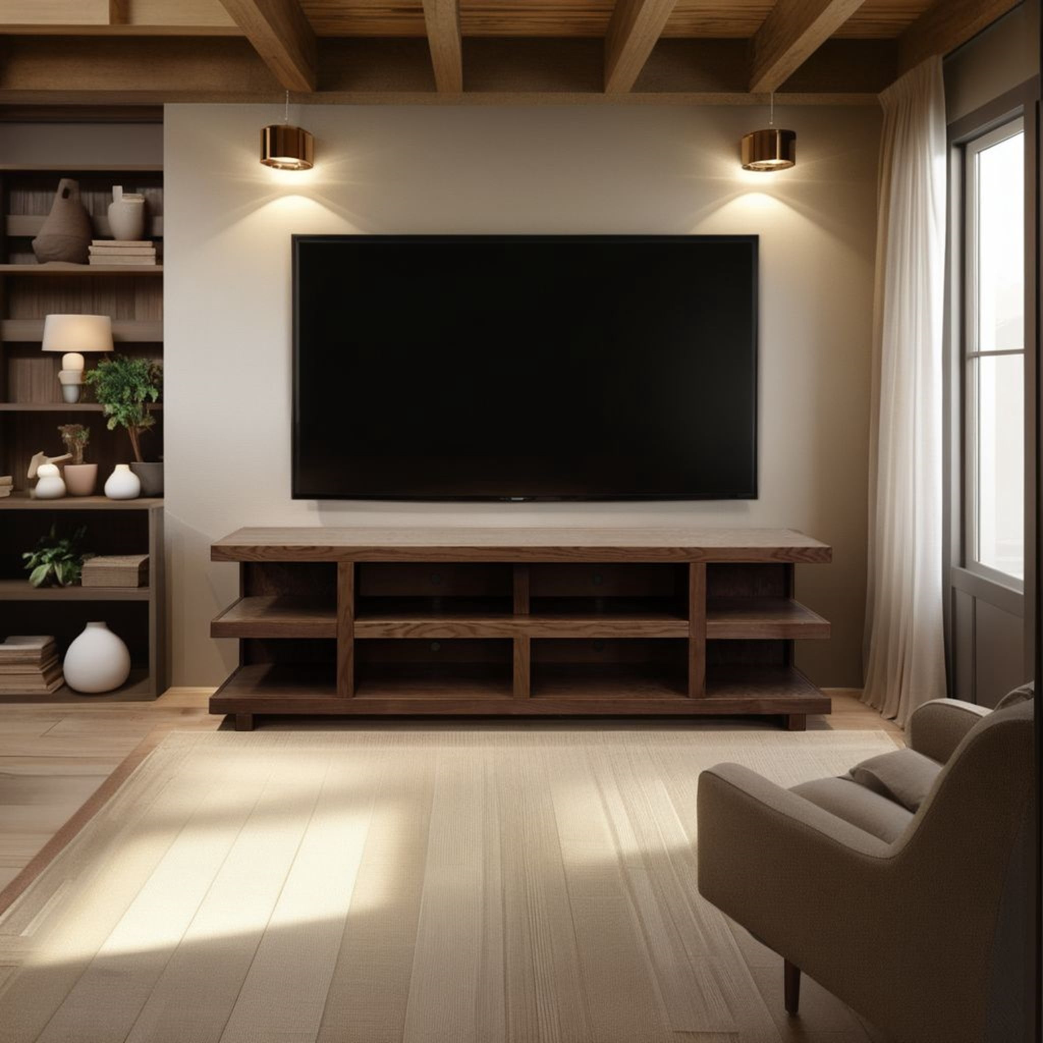 Laurel Canyon 85 inch TV Stand for TVs up to 95 inches, No Assembly ...