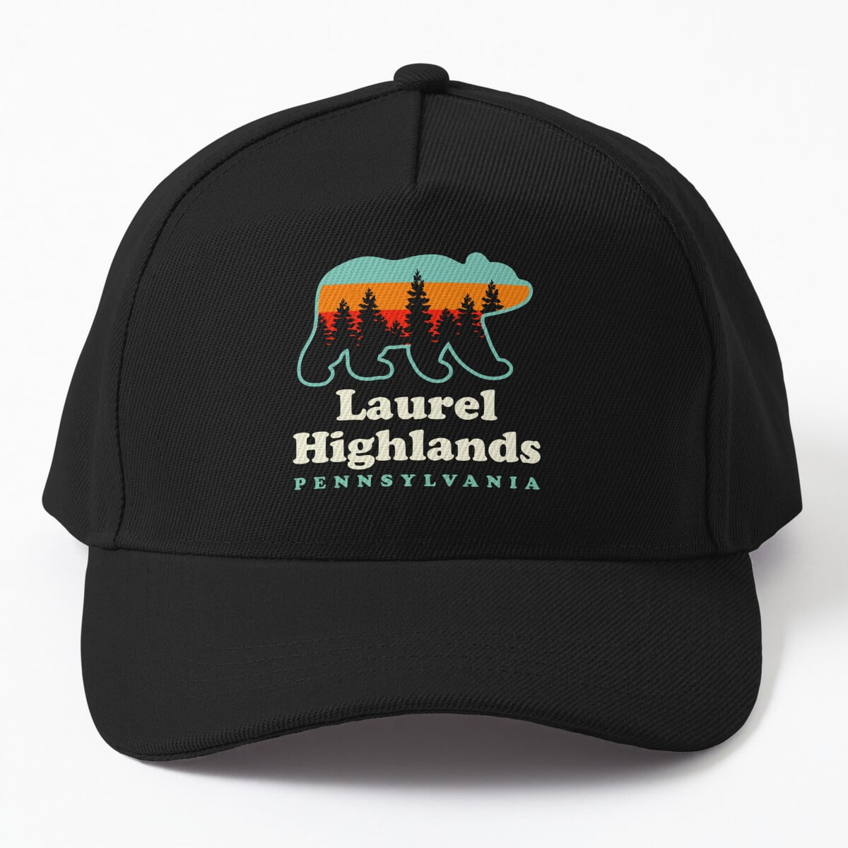 Laurel Highlands Hiking Trail Pennsylvania Bear Baseball Cap ...