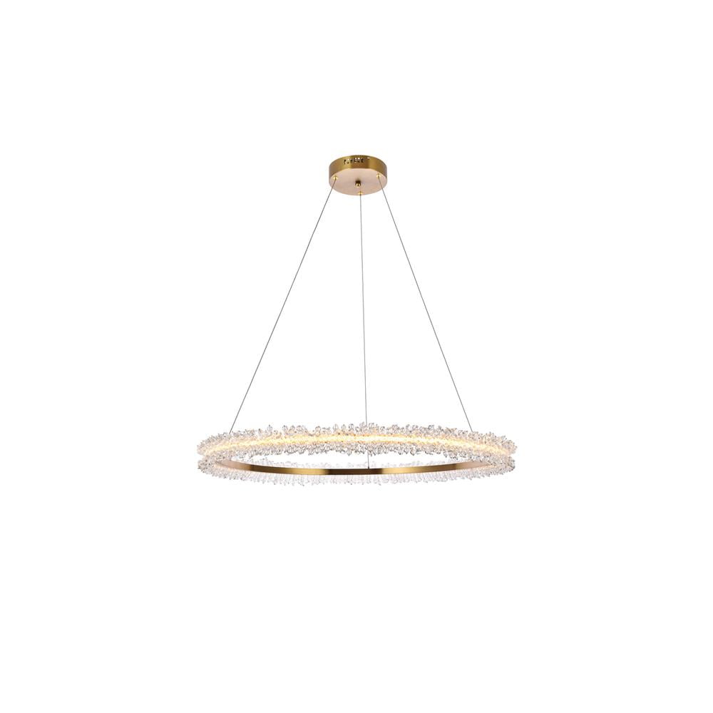 Laurel LED 34 inch Gold pendant - Walmart.com