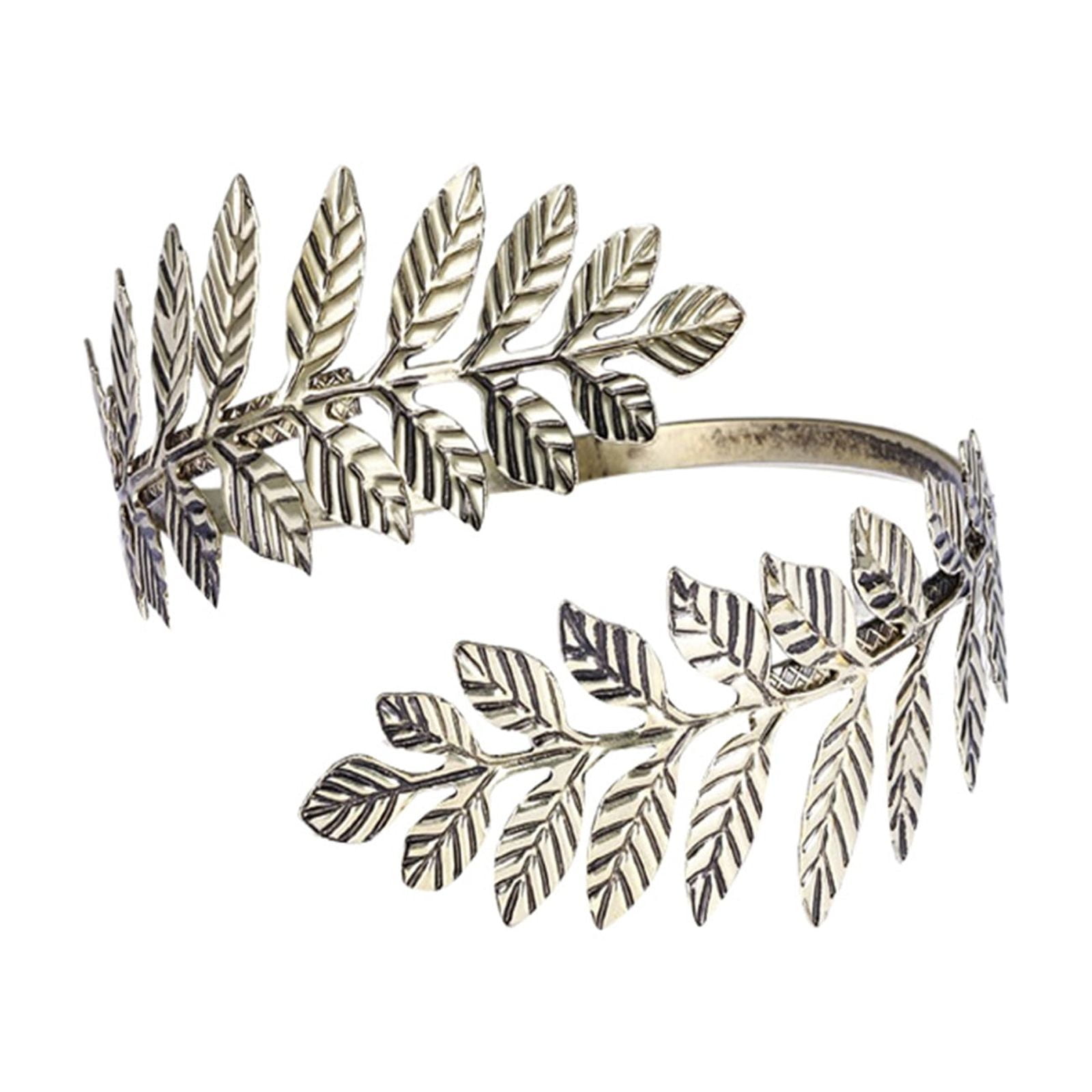 Laurel Leaf Arm Bracelet for Women - Adjustable Greek Roman Style Upper ...
