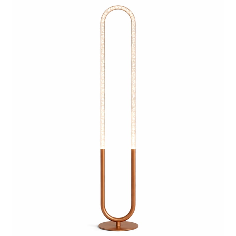 Laurel Modern Bronze Metal U-Loop LED Floor Light - Walmart.com