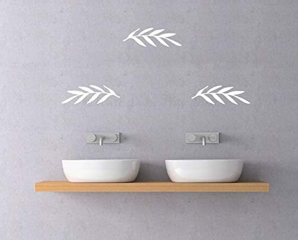 Laurel Wreath Leaves Elements Vinyl Art Decals Floral Decorative ...