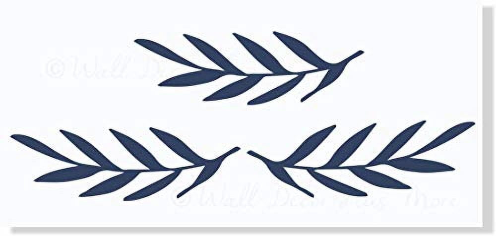 Laurel Wreath Leaves Elements Vinyl Art Decals Floral Wall Sticker ...