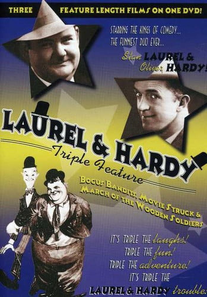 Laurel and Hardy Triple Feature (DVD), Telavista, Comedy - Walmart.com