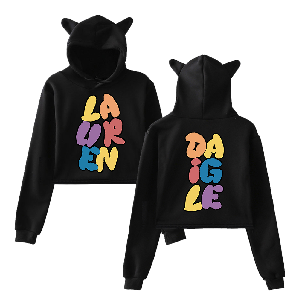 Lauren Daigle Merch Bubble Letter Lauren Daigle Hoodie Pullover Cat ...
