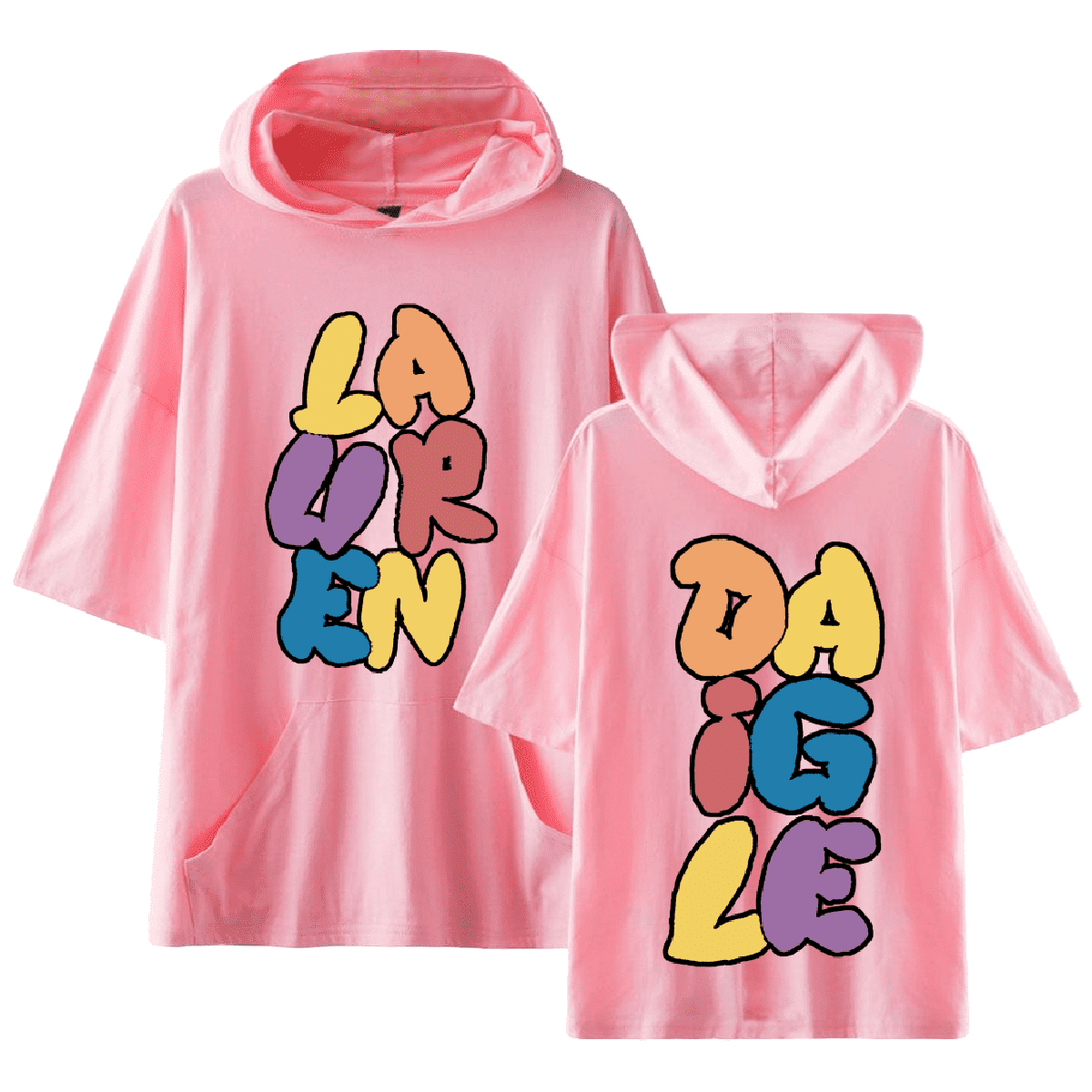 Lauren Daigle Merch Bubble Letter Lauren Daigle T-shirt with Hooded ...