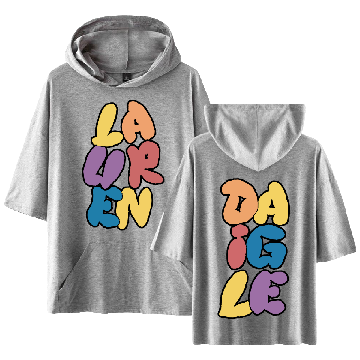 Lauren Daigle Merch Bubble Letter Lauren Daigle T-shirt with Hooded ...