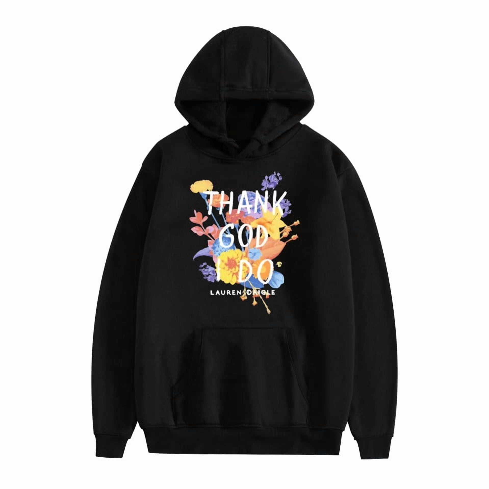 Lauren Daigle Thank God I Do Merch Unisex Oversized Fleece Hoodie ...