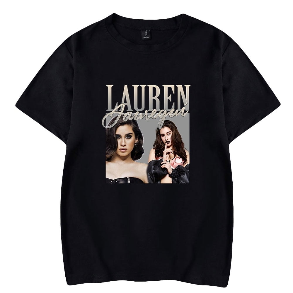 Lauren Jauregui T-shirt Merch New Logo Unisex Short Sleeve Harajuku Casual T-shirt - Walmart.com