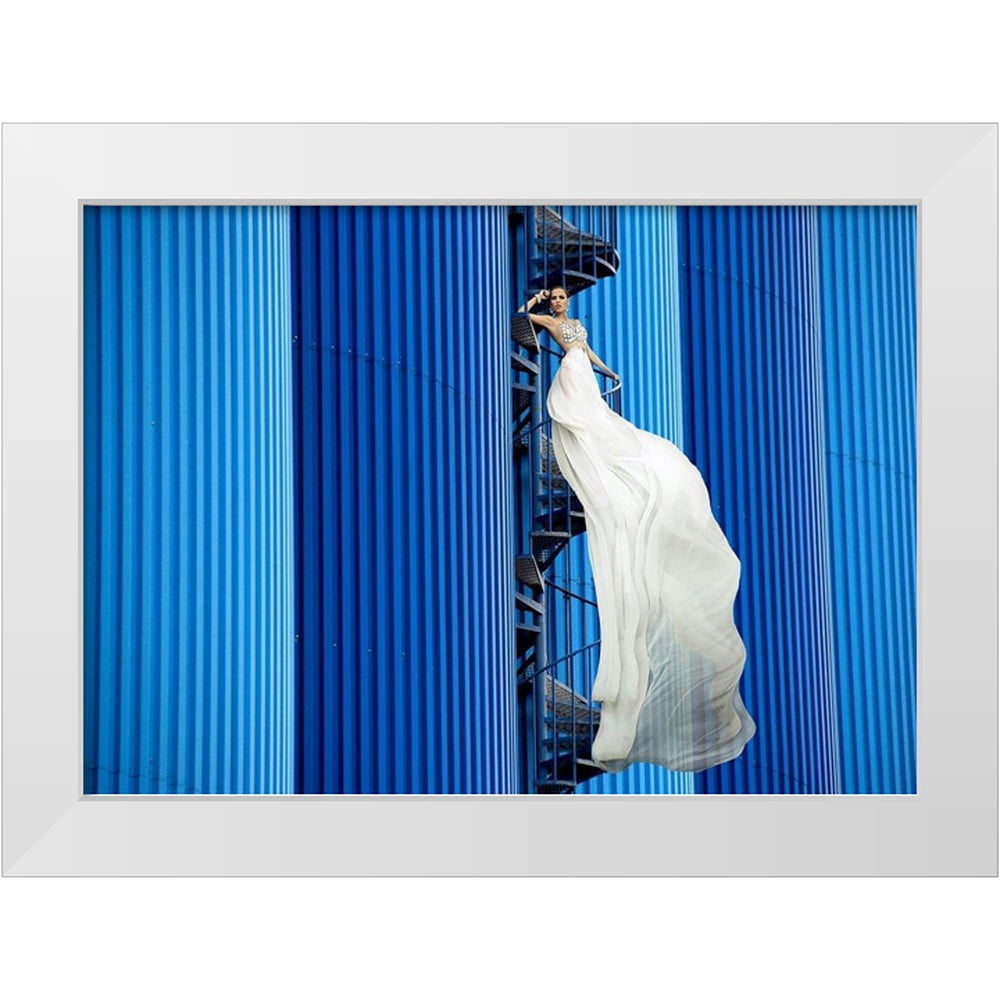 Lauren, Julian 14x11 White Modern Wood Framed Museum Art Print Titled ...