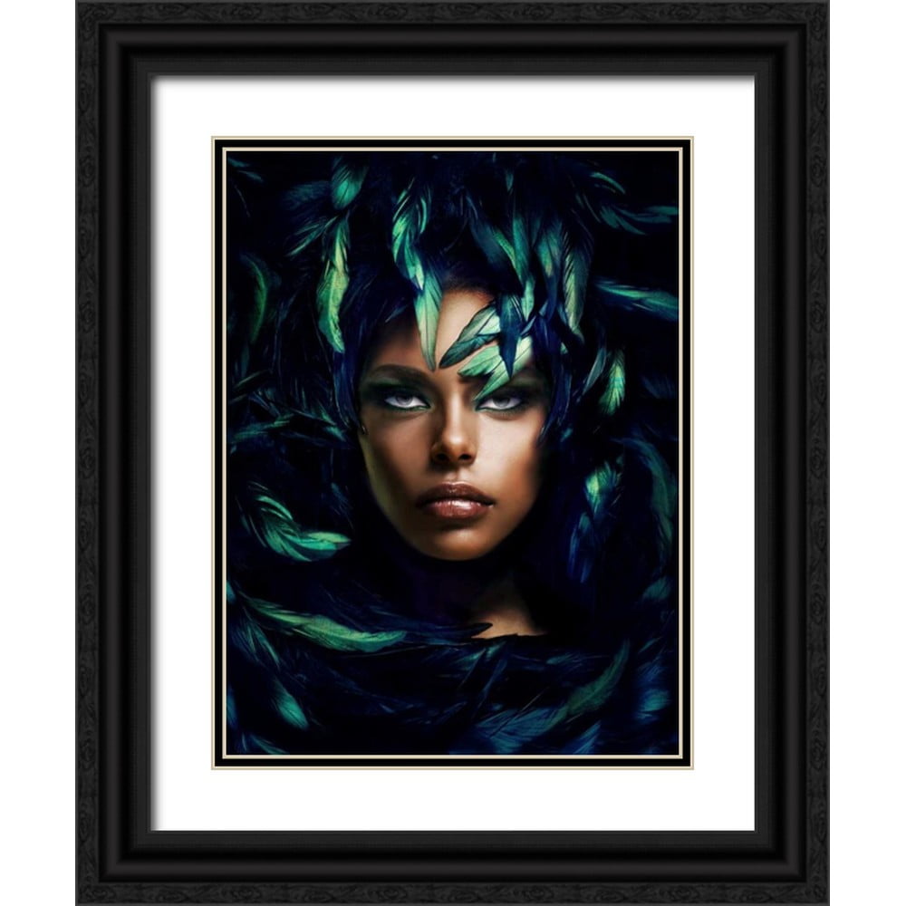 Lauren, Julian 19x24 Black Ornate Wood Framed with Double Matting Museum Art Print Titled ...