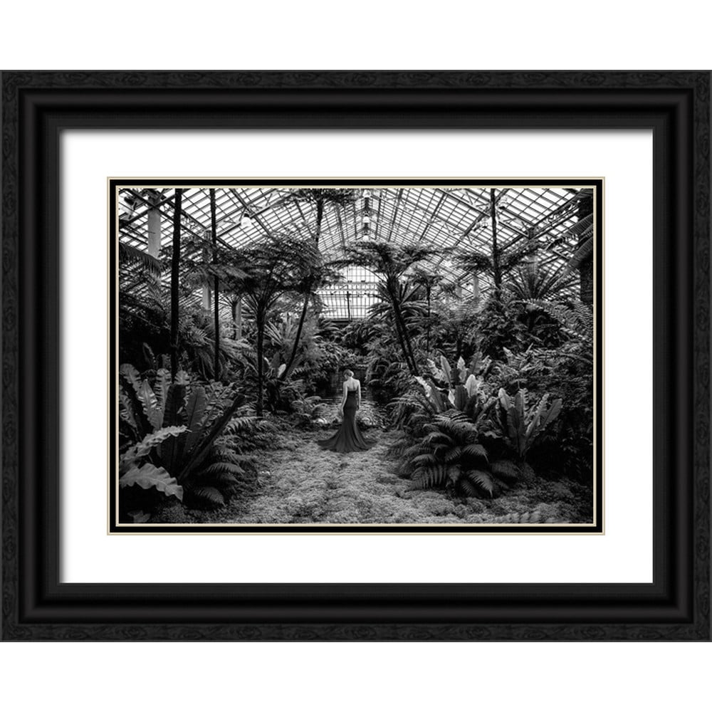 Lauren, Julian 24x18 Black Ornate Wood Framed with Double Matting ...