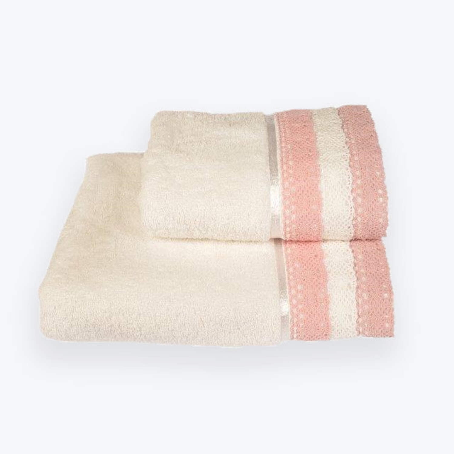 Lauren Lace Edge Vintage Cotton Bath Towels - Walmart Business Supplies