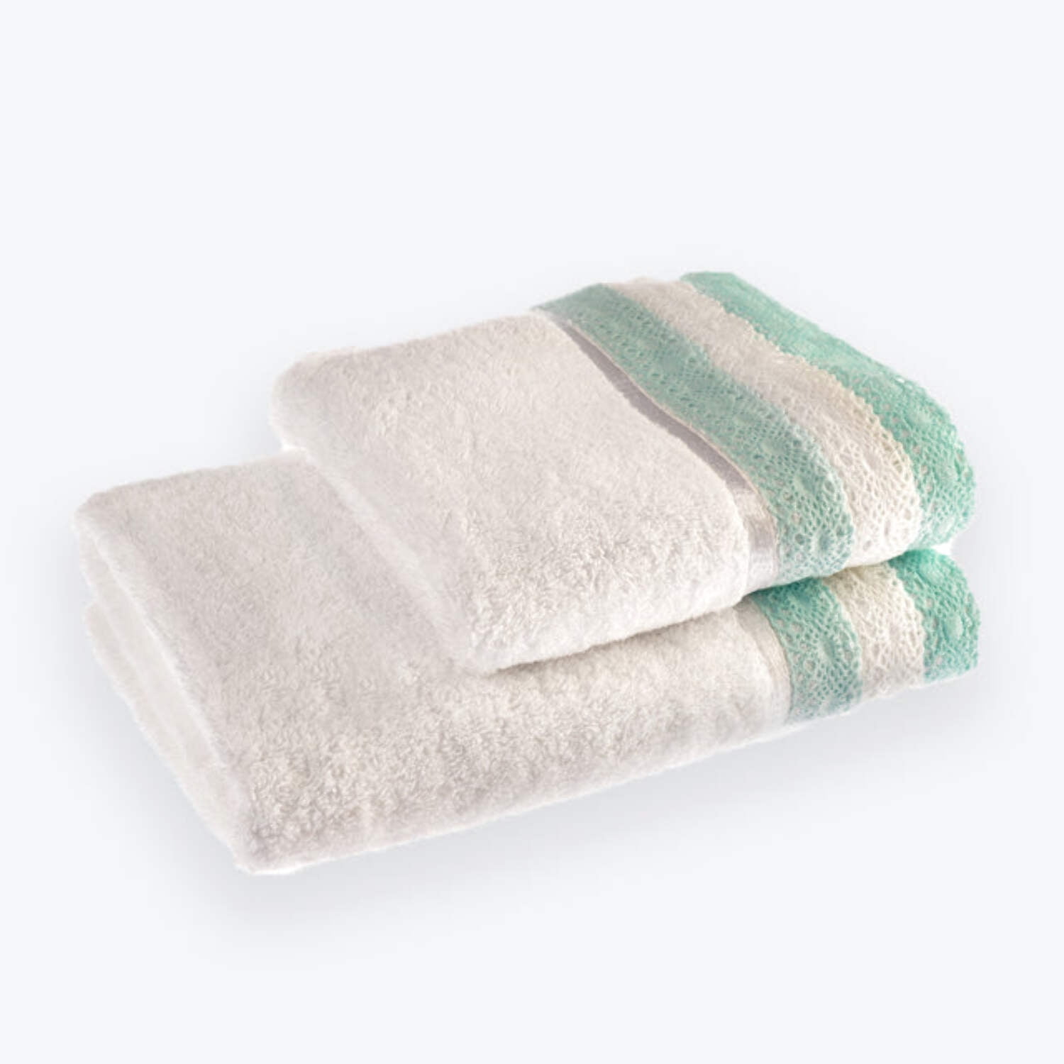 Lauren Lace Edge Vintage Cotton Bath Towels - Walmart.com