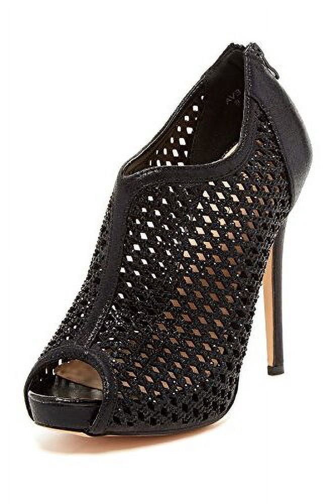 Lauren Lorraine EVA Rhinestone High Platform Peep Toe Glitter Prom ...