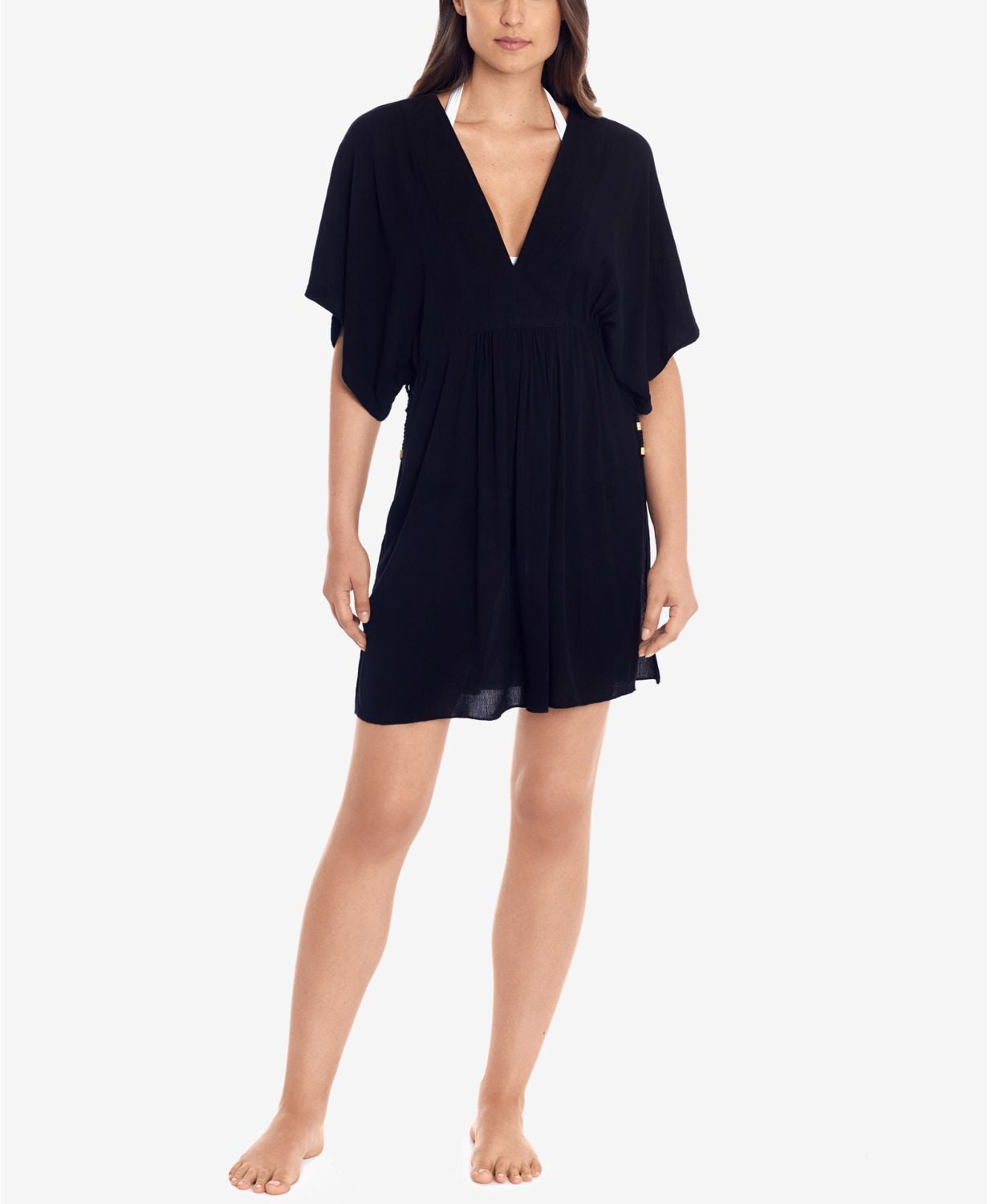 Lauren Ralph Lauren Crinkle Rayon Dress Black XS (US 4) - Walmart.com