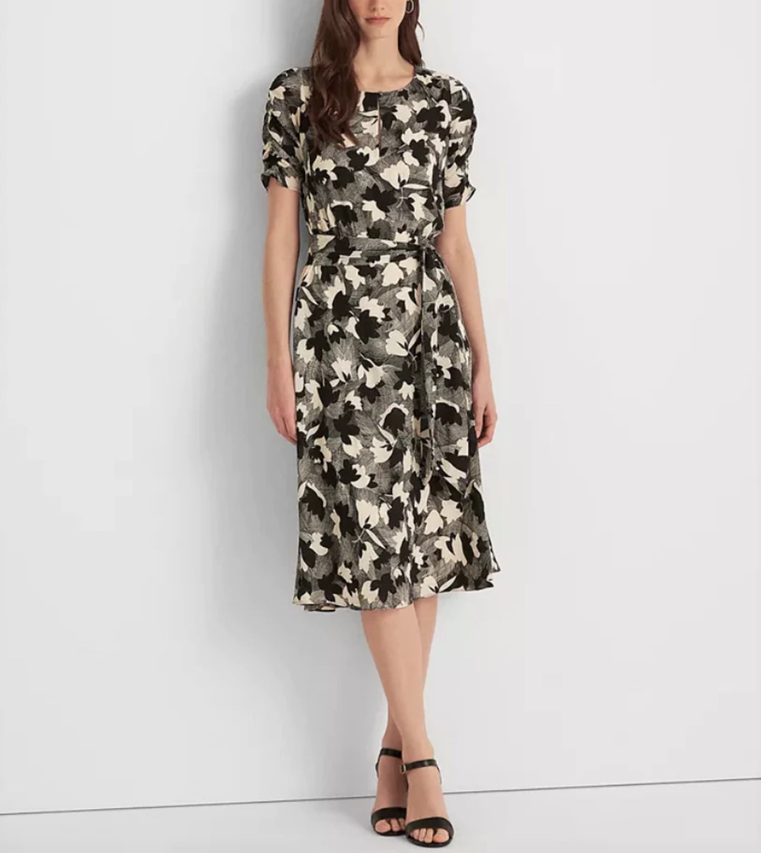 Lauren Ralph Lauren Printed Bubble Crepe Dress - Walmart.com