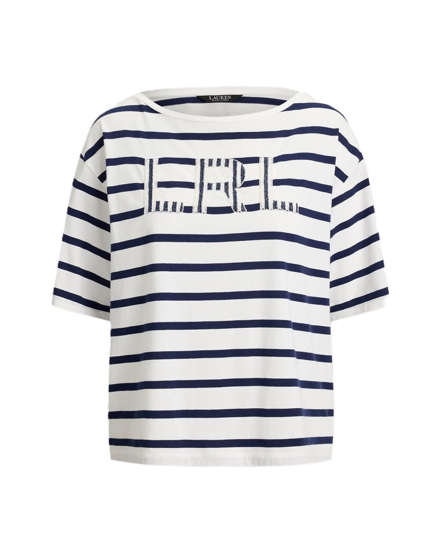 Lauren Ralph Lauren White Cotton Jersey Tshirt (Women's) - Walmart.com