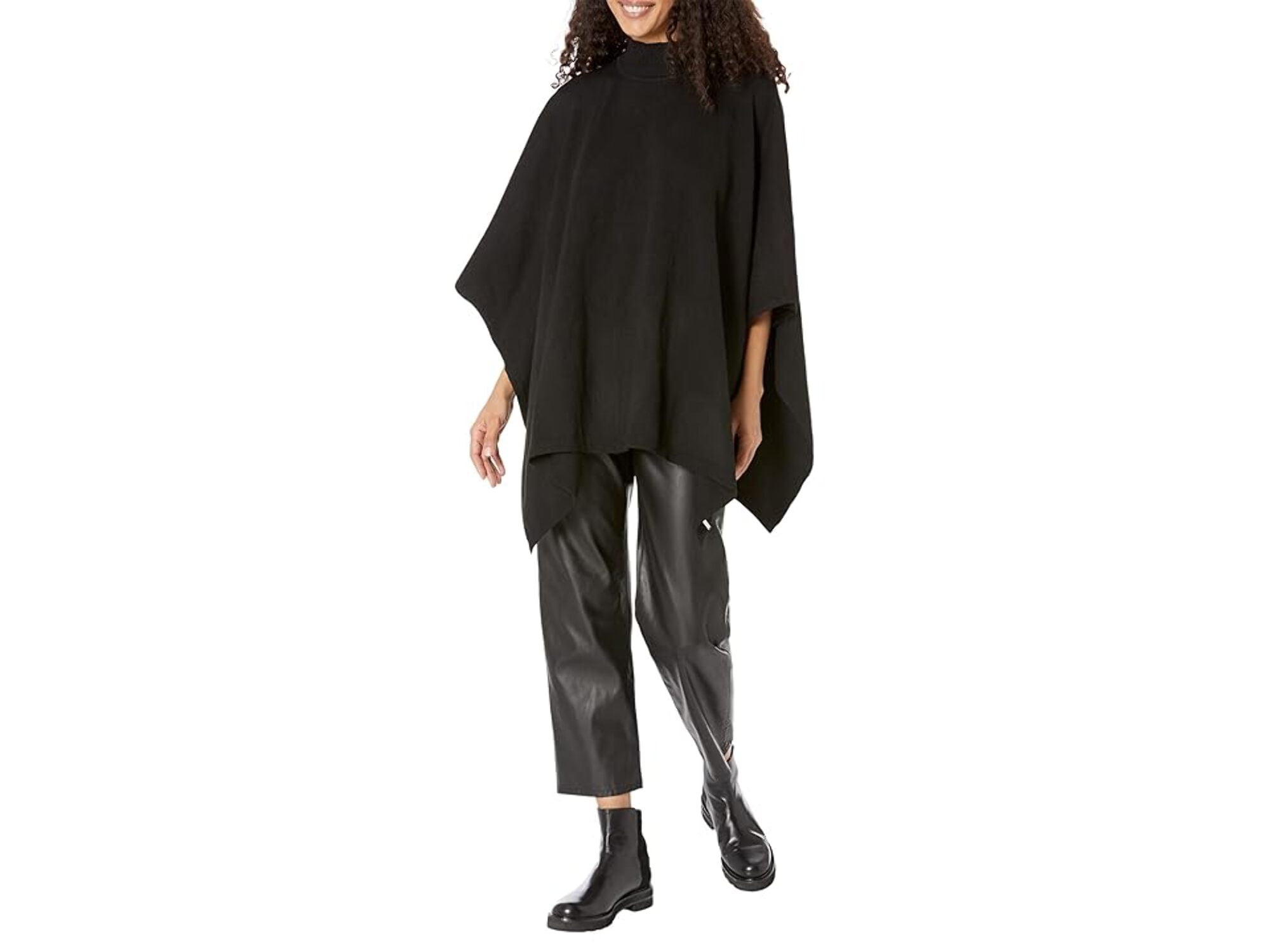 Lauren Ralph Lauren Women's Convertible Mock Neck Poncho Sweater ...