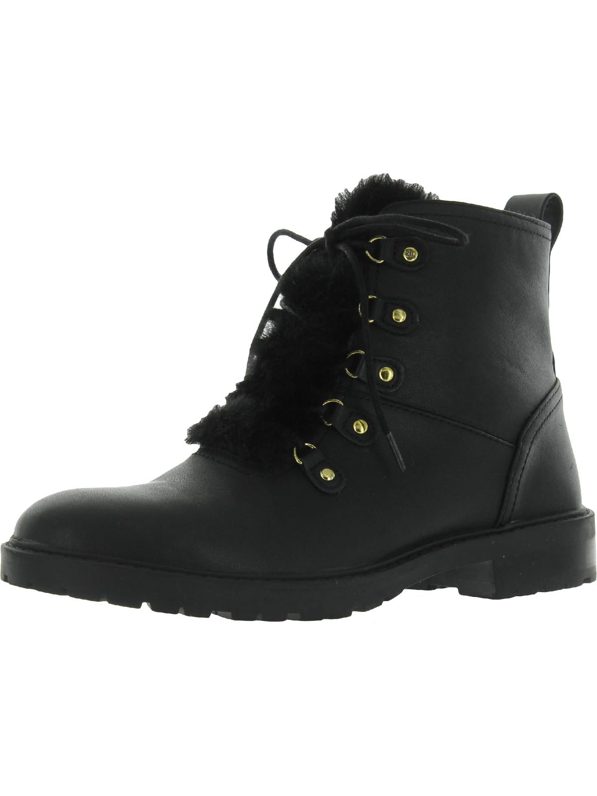 Lauren Ralph Lauren Womens Elliot Leather Waterproof Ankle Boots ...
