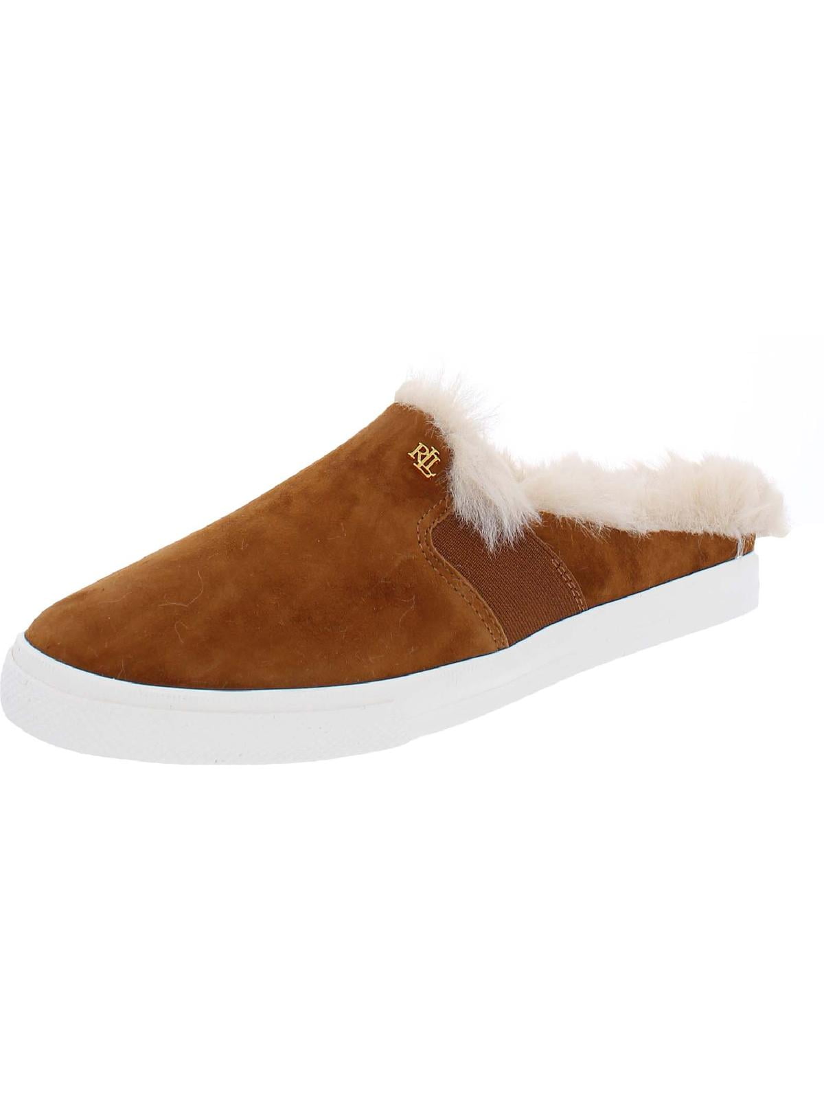 Lauren Ralph Lauren Womens Jinny Mule Slip On Faux Fur Mules - Walmart.com