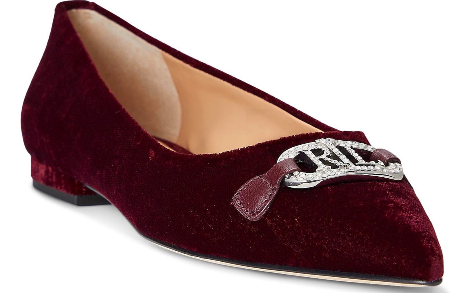 Lauren Ralph Lauren Womens Lilah Embellished Ball Garnet 5M - Walmart.com
