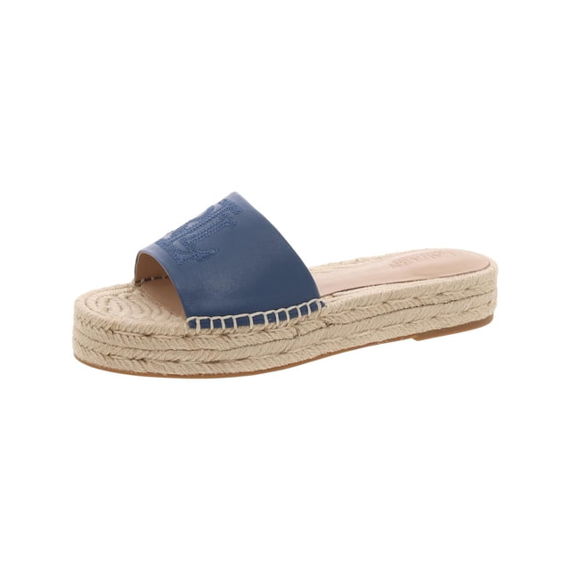 Lauren Ralph Lauren Womens Polly Leather Logo Slide Sandals - Walmart.com