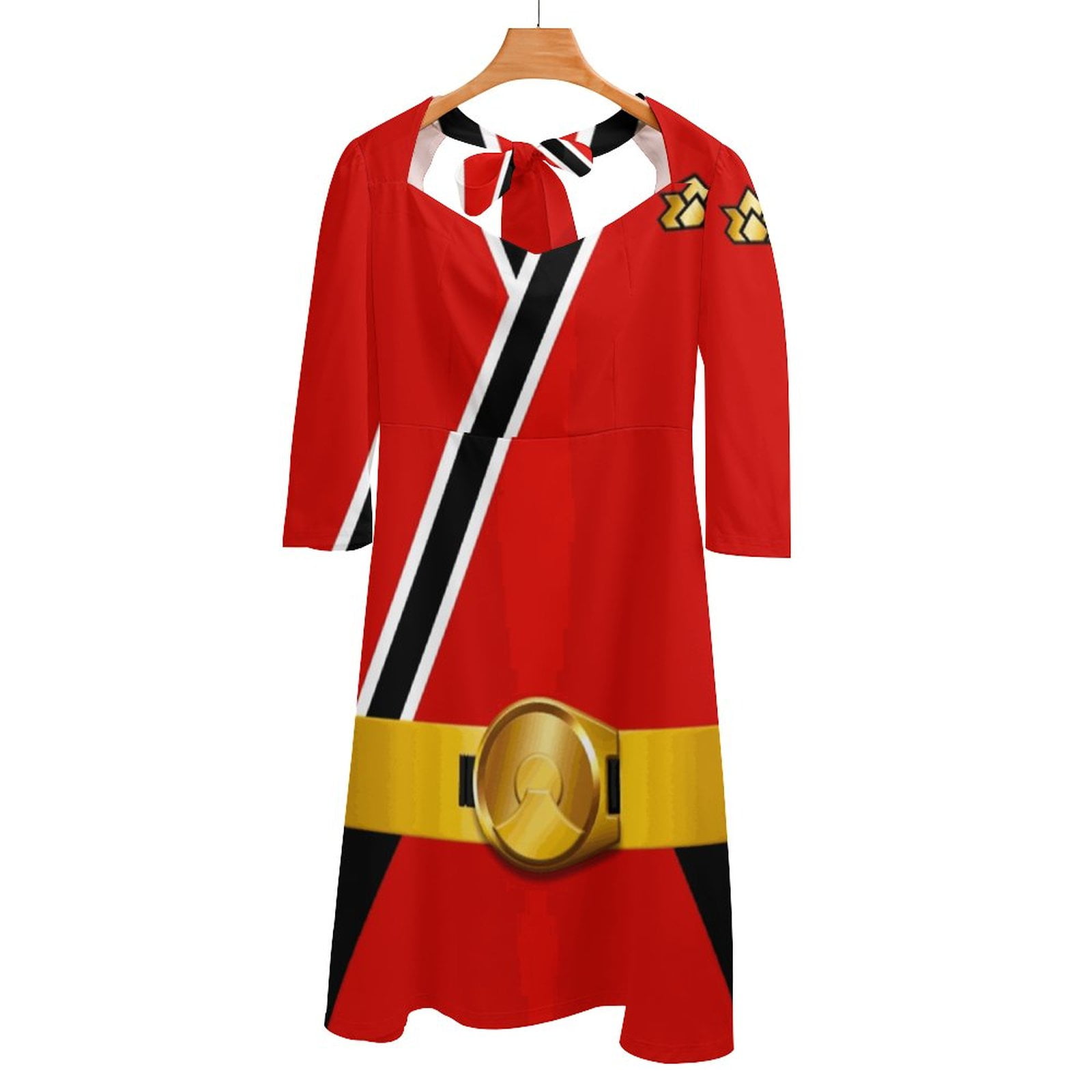 Lauren Shiba Back Lacing Backless Dress Square Neck Dress Evening Party ...