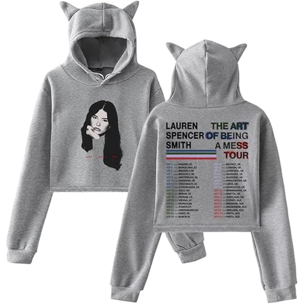 Lauren Spencer Smith Merch The Art Of Being A Mess Tour 2025 Cat Ears ...