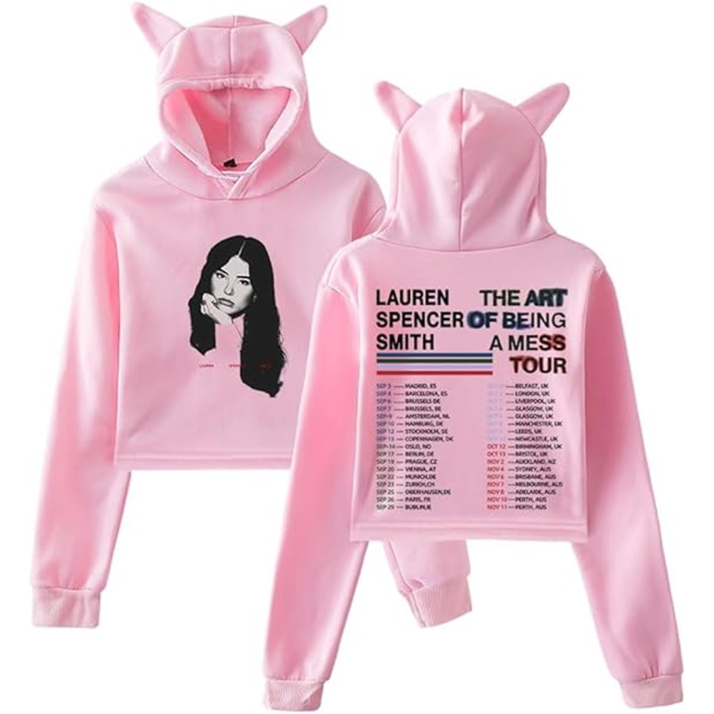 Lauren Spencer Smith Merch The Art Of Being A Mess Tour 2025 Cat Ears ...