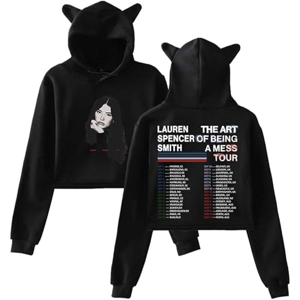 Lauren Spencer Smith Merch The Art Of Being A Mess Tour 2025 Cat Ears ...