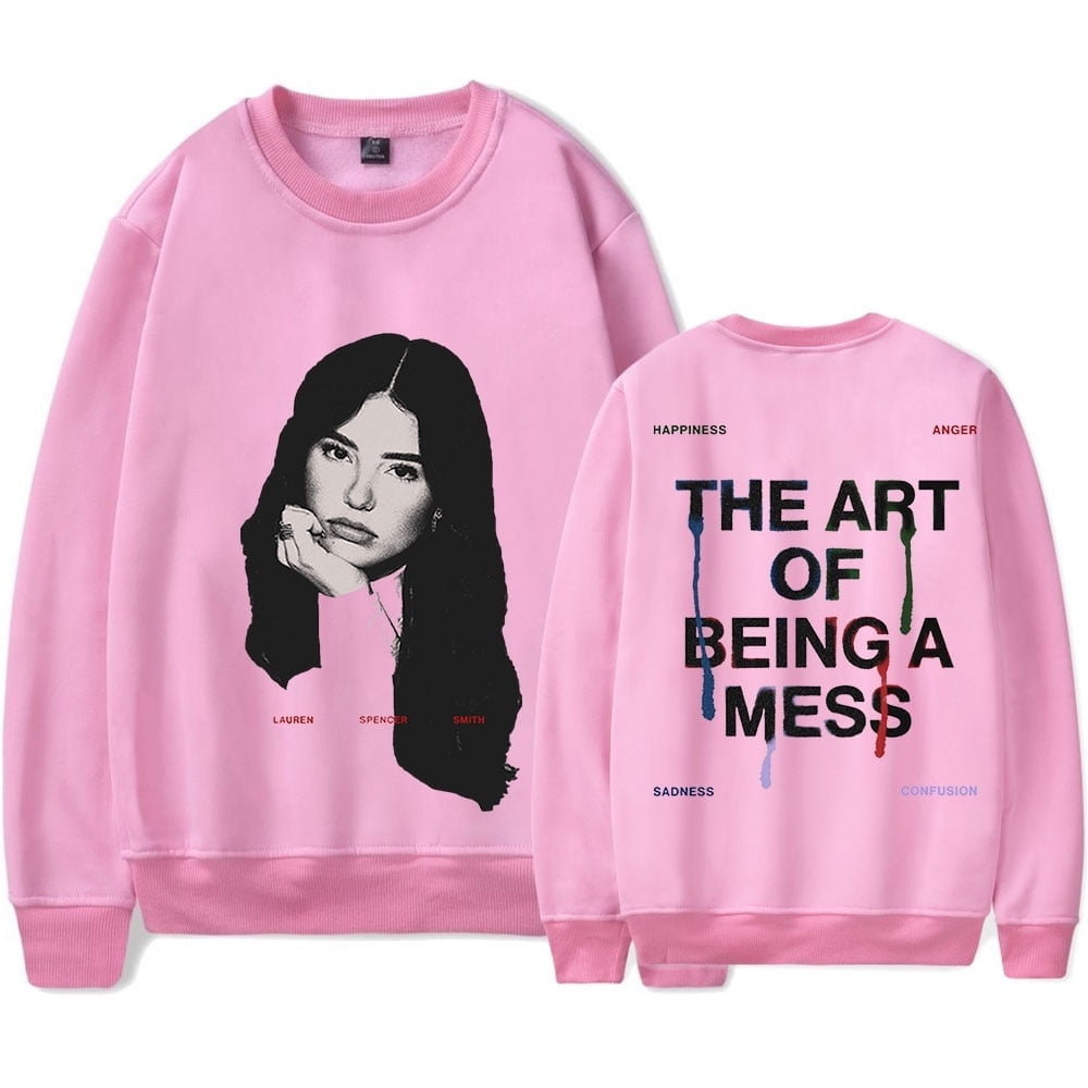Lauren Spencer Smith Merch The Art Of Being A Mess Tour 2025 Crew Neck ...