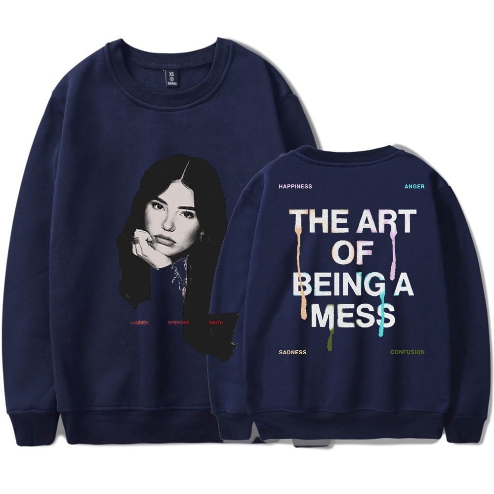 Lauren Spencer Smith Merch The Art Of Being A Mess Tour 2025 Crew Neck ...