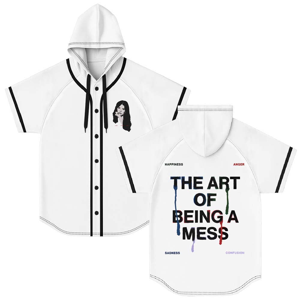 Lauren Spencer Smith The Art Of Being A Mess Hooded Baseball Jersey ...